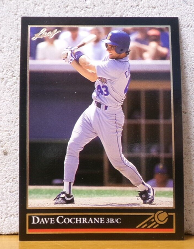 COOL BASEBALL CARD FROM VINTAGE PACK LEAF GOLD CHASE HUNT DAVE COCHRANE ...