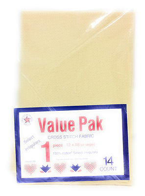 14-count Aida Cloth - Cream color - 12" x 18" | eBay