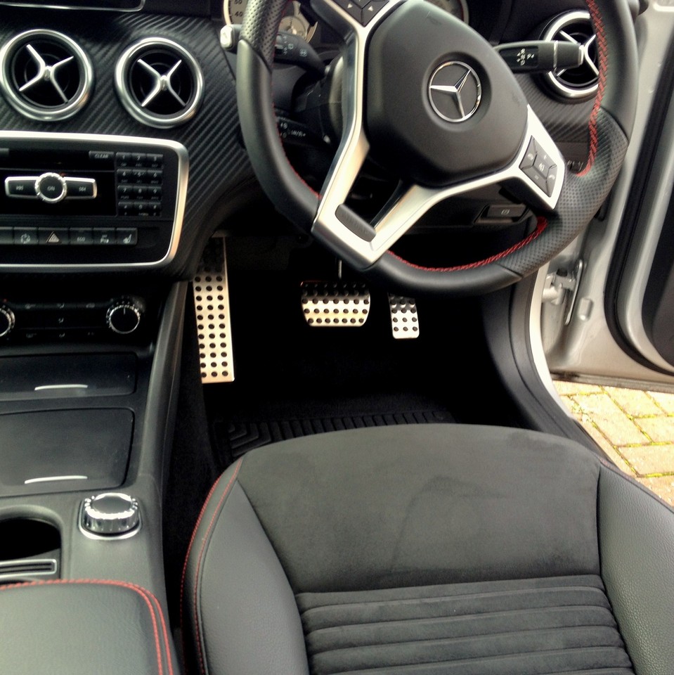 Stainless Steel Footrest Mercedes A-Class AMG A45 CLA Foot rest pedal ...