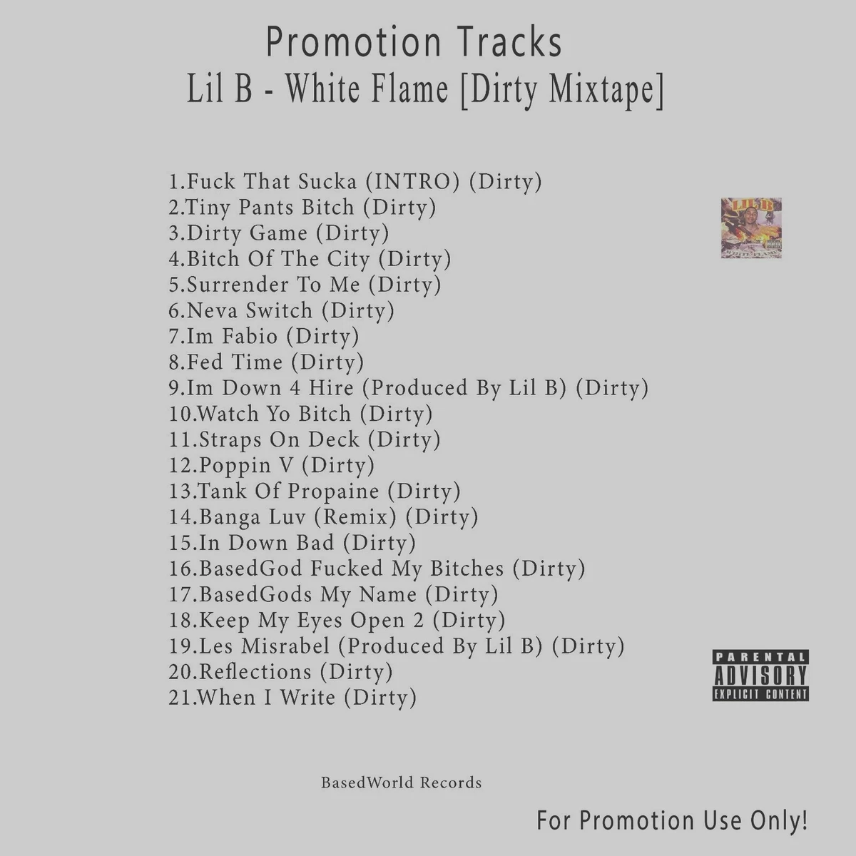 Lil B Flame Mixtapes