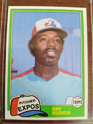 RAY BURRIS EXPOS 1981 TOPPS BASEBALL CARD #744 | eBay