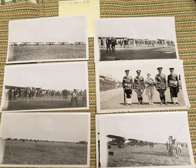 6 Early 1920 Army Air Force Biplane Squadron Base Photos | eBay