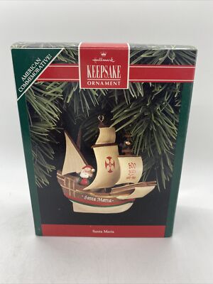 Hallmark Keepsake Santa Maria Christopher Columbus 1992 Christmas ...