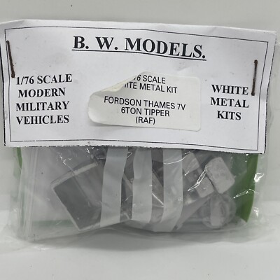 BW MODELS 1/76 SCALE FORDSON THAMES 7V 6TON TIPPER (RAF) WHITE METAL ...