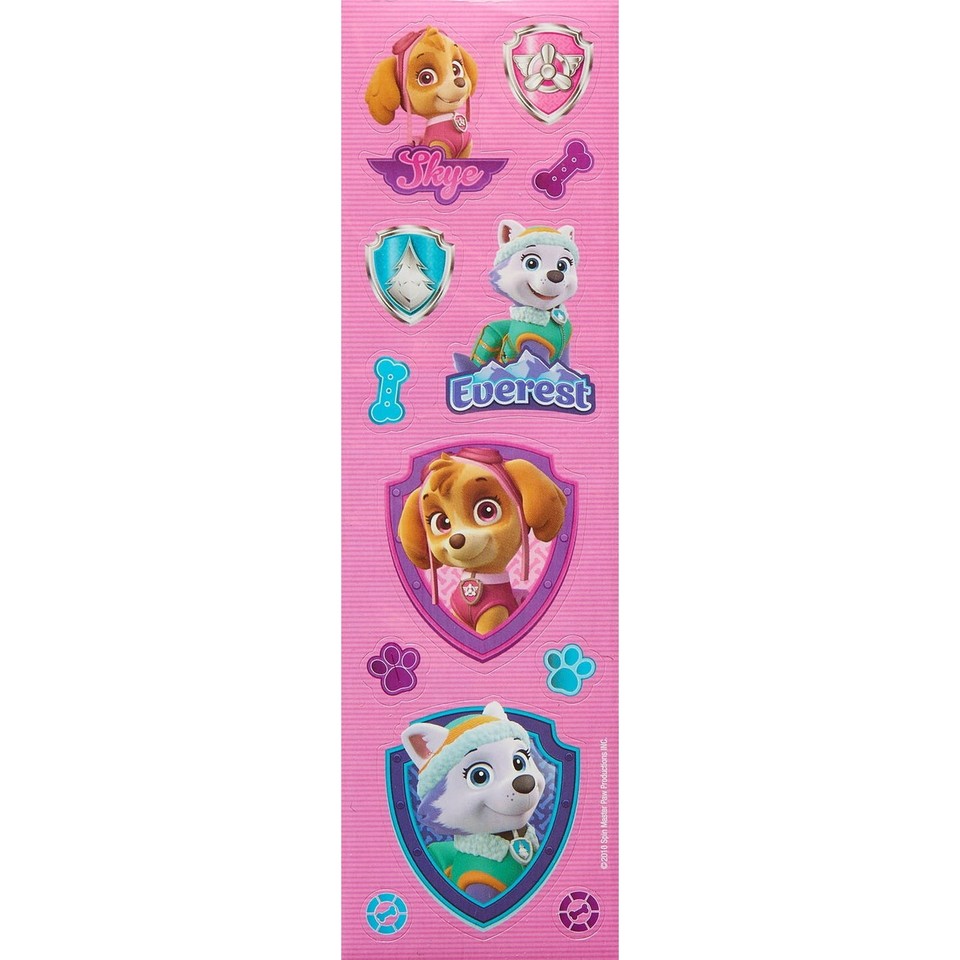 American Greetings Nickelodeon Pink PAW PATROL Girl's Stickers - 8 ...