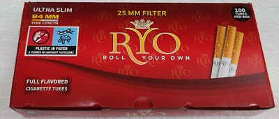 NEW 25mm 500 RYO RED FILTER ULTRA SLIM Tobbacco Cigarrette tubes | eBay