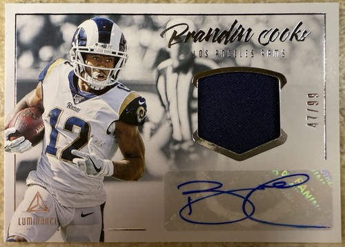 2020 Panini Luminance Autograph Jersey Brandin Cooks Patch Auto /99 #AJ ...