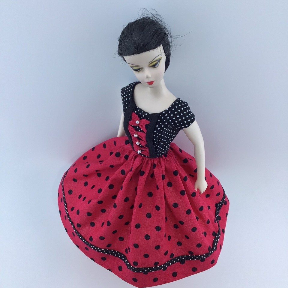OOAK HANDMADE Polka Dots Dress FITS Barbie Silkstone Reproduction ...