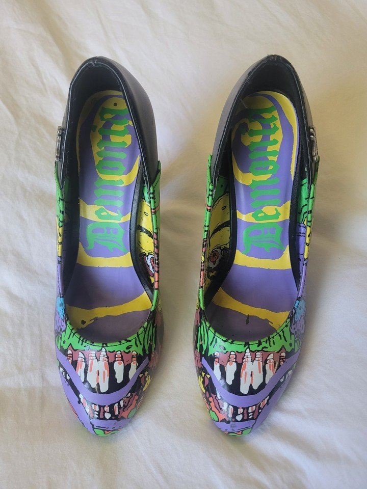 Demonia Zombie 03 Monster Womans heels Size 7 Rare Goth Horror Costume ...