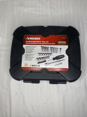 Husky 38 Piece 3/8” Drive Mechanic Tool Set 623-028 SAE & Metric Unused ...