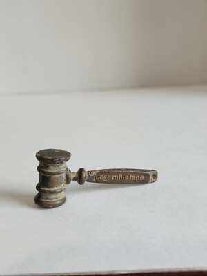 Judge Mills Lane Vintage Metal Gavel Keychain Gift Found Metal ...