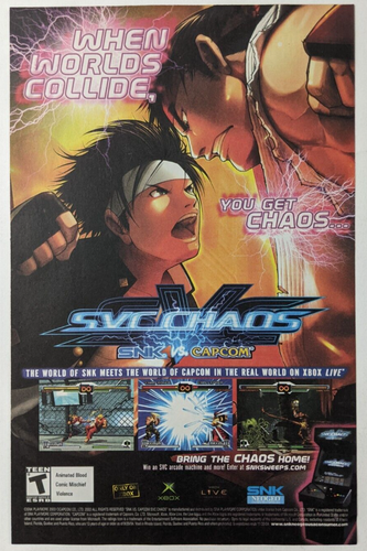 SVC SNK vs Capcom Superman Batman Print Ad Game Poster Art PROMO ...