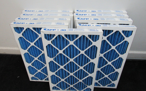 AFP 30 3000 16X25X2 MERV 8 PLEATED HVAC FURNANCE AIR FILTER*LOT OF 9 ...
