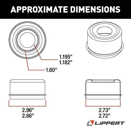 Lippert Replacement Super Lube Axle Hub Dust Cap For Rv Trailer Axles ...