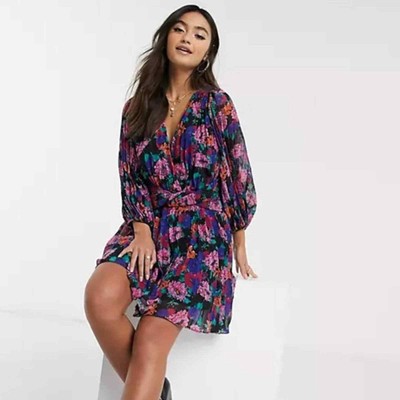 LA MAISON TALULAH Sweet Talk Mini Dress Pleated Floral {EE20} | eBay