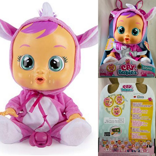 Cry Babies Magic Tears SASHA the Rhino Large Interactive Baby Doll | eBay