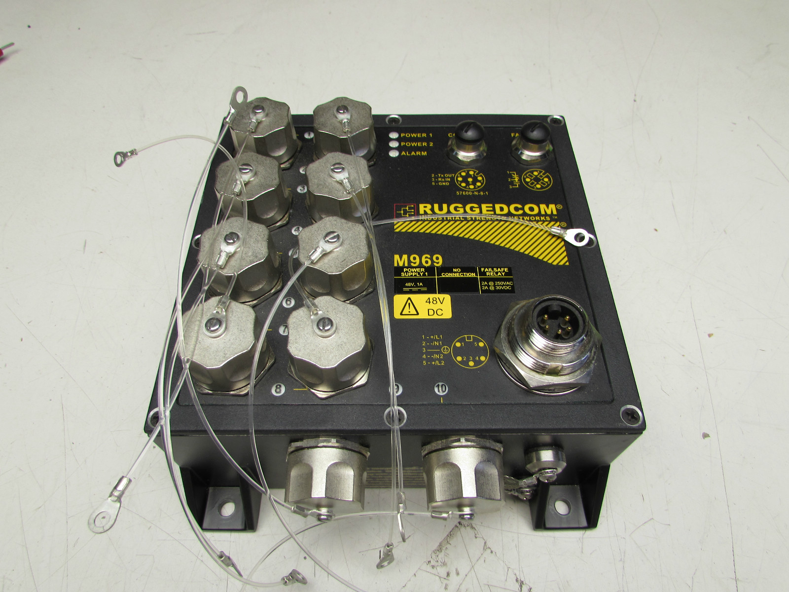 RUGGEDCOM , M969-RJ45-48-0-1FX06-1FX06 , MANAGED ETHERNET SWITCH MAKE ...