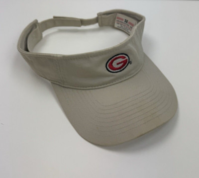 UGA Georgia Bulldogs Headmaster Visor Beige One Size NCAA Football ...