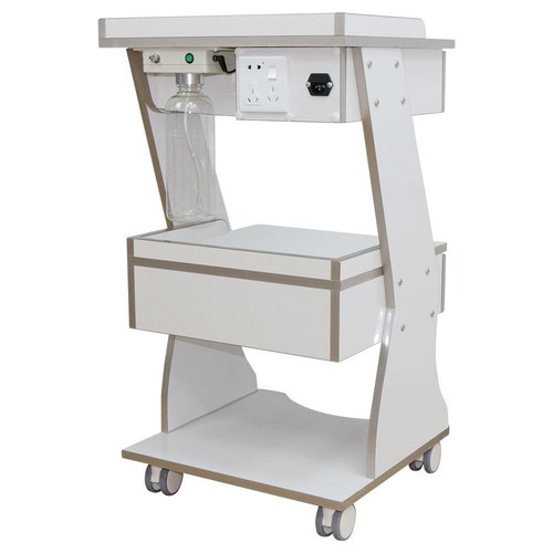 Dental Rolling Trolley Cart with Built-in Socket and Water Bottle ...