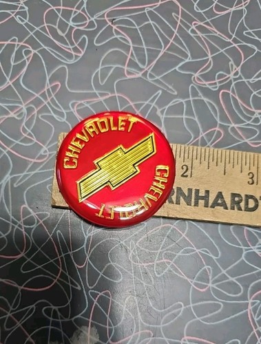 VINTAGE Chevrolet CENTER Cap EMBLEM Badge Logo STICKER ONLY Used Puffy ...
