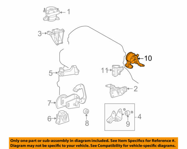 12371-36030 Toyota Insulator, engine mounting, rear 1237136030, New ...