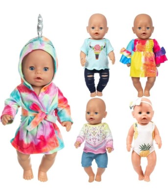 HOAYO 16-18 Inch Baby Doll 5 sets Clothes Dresses Outfits Accessories ...