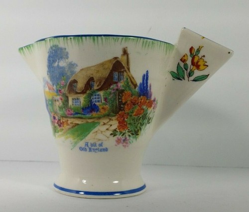 James Kent Pottery Set (9) Country Cottage Scenery with Blue Rim Made ...