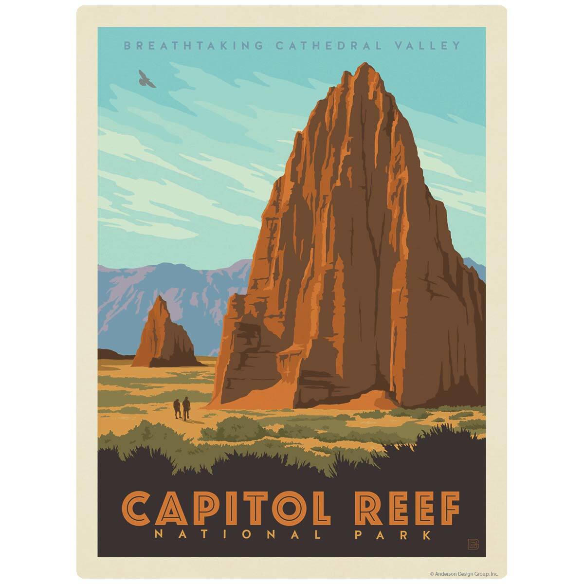 Capitol Reef National Park Cathedral Valley Utah Decal Peel and Stick ...