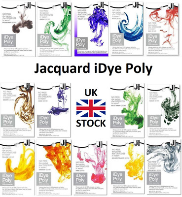 iDye Poly Fabric Dye for Polyeser and Nylon - Full Colour Range Nylon ...