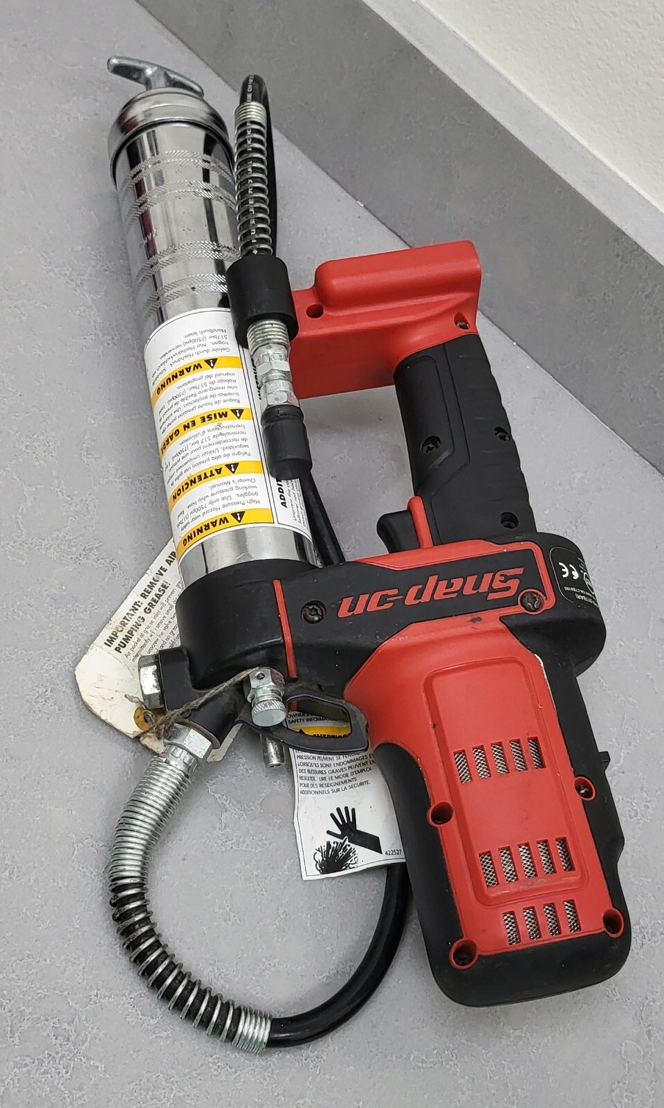 Snap-On 18V Cordless Grease Gun - 18 Volt Monster Lithium CGG8850 | eBay