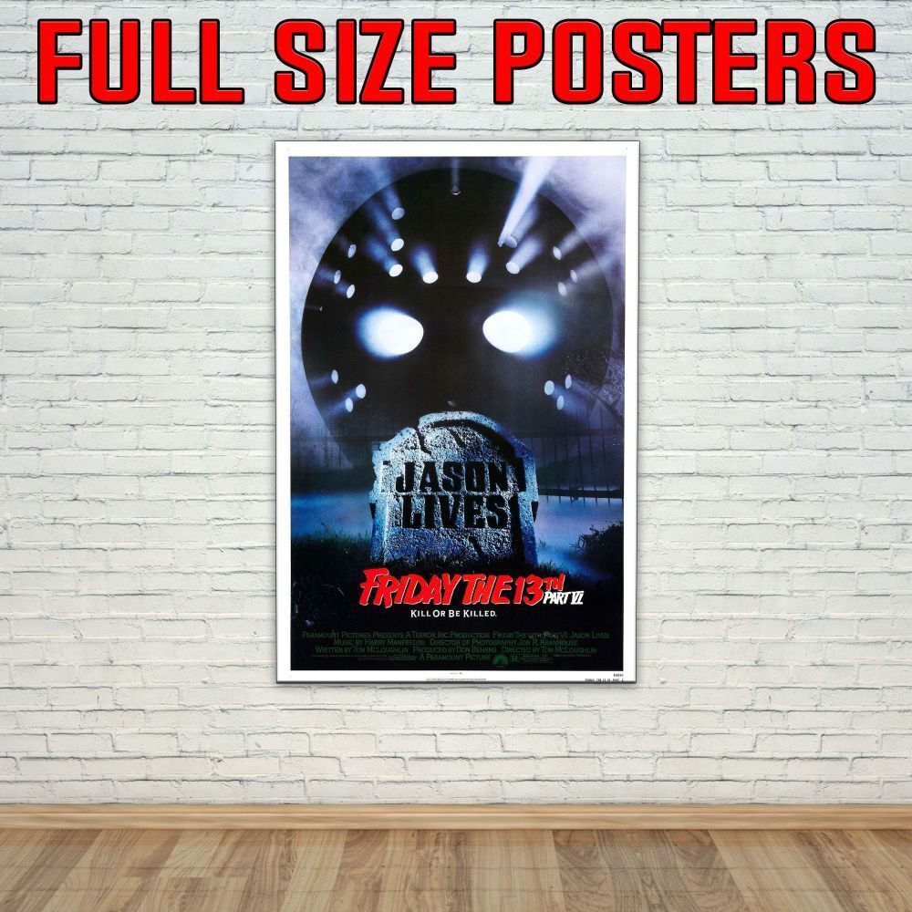Friday The 13th Part 6 Poster Friday The 13th Part VI: Jason Lives