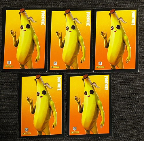 LOT 5 CARTES CARDS PANINI FORTNITE RELOADED 2020 PEELY EPIC OUTFIT ...