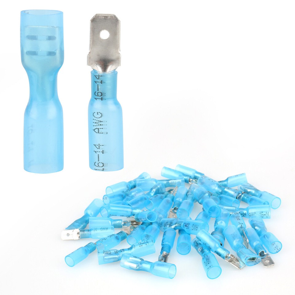 220/200x Waterproof Heat Shrink Spade Wire Connectors Electrical Crimp ...
