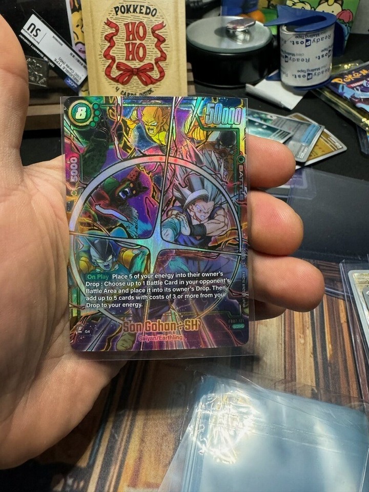 SON GOHAN : SH SECRET RARE-SUPER ALT ART FB07-121 WISH FOR SHENRON ...