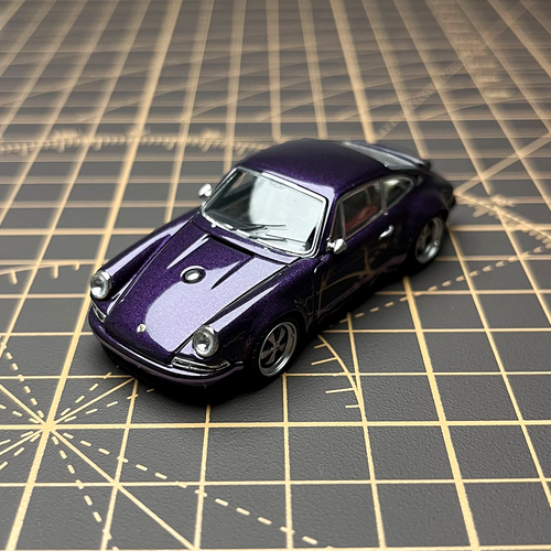 Zincit model 1:64 Purple Porsche 911 singer Coupe DLS diecast Model Car ...