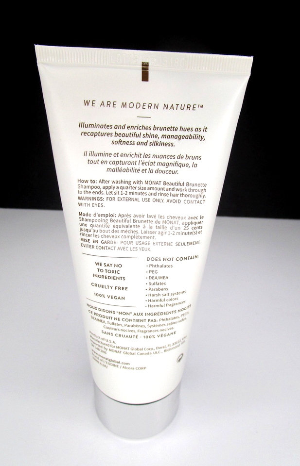 NEW~MONAT Colour Enhance Beautiful Brunette Conditioner 6 FL OZ/178 mL ...