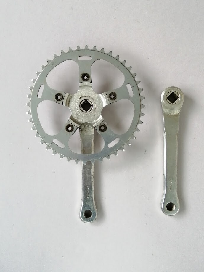 STRONGLIGHT ALLOY SINGLE CRANKSET CHAINSET 44T 170mm 9/16 THREAD ROAD ...