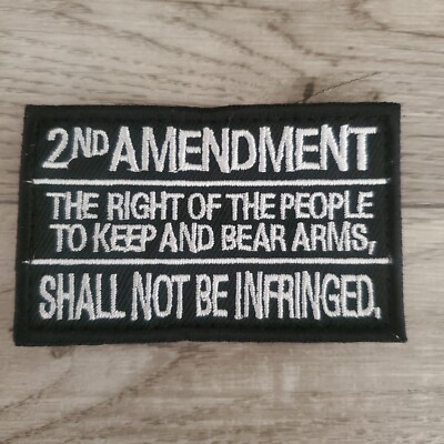 2ND AMENDMENT SHALL NOT BE INFRINGED Tactical Morale Patch Hook and Loop | eBay