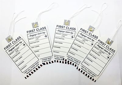 5pk Crafting Tag Paper Label Travel Luggage Suitcase Bag Travel Holiday ...