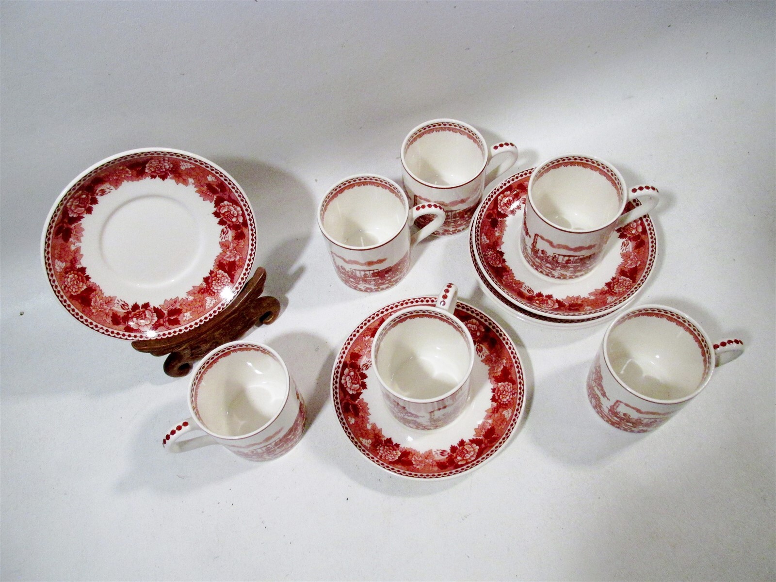 New York Central Railroad China De Witt Clinton Wedgwood 5 Demi Cups ...