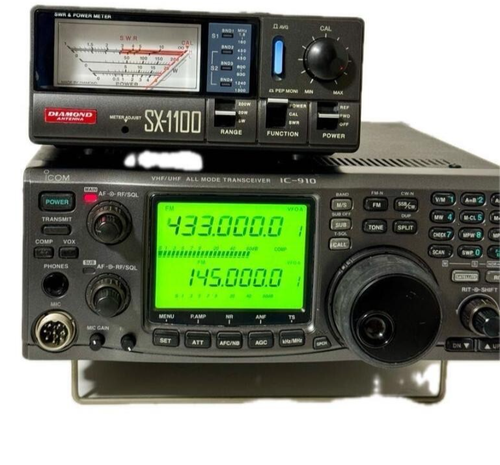 ICOM IC-910 VHF/UHF MULTI BAND All Mode Transceiver Ham Radio Tested ...