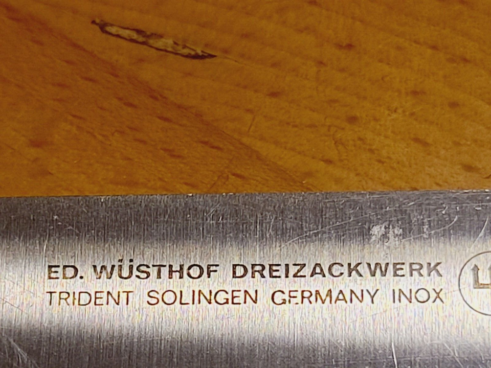 Ed Wusthof Dreizack Werk X50 CR MO V15 4582/26cm Knife | eBay
