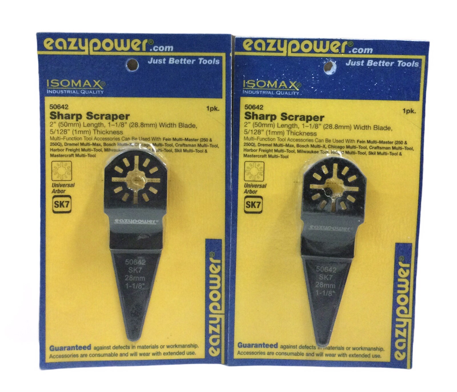 2 Pack EazyPower 2” Sharp Scraper For Oscillating Tools 50642(1B) | eBay