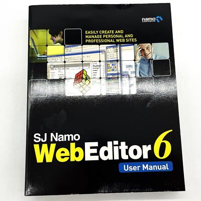 SJ Namo Web Editor 6 User Manual Book Computers Internet Website Design ...