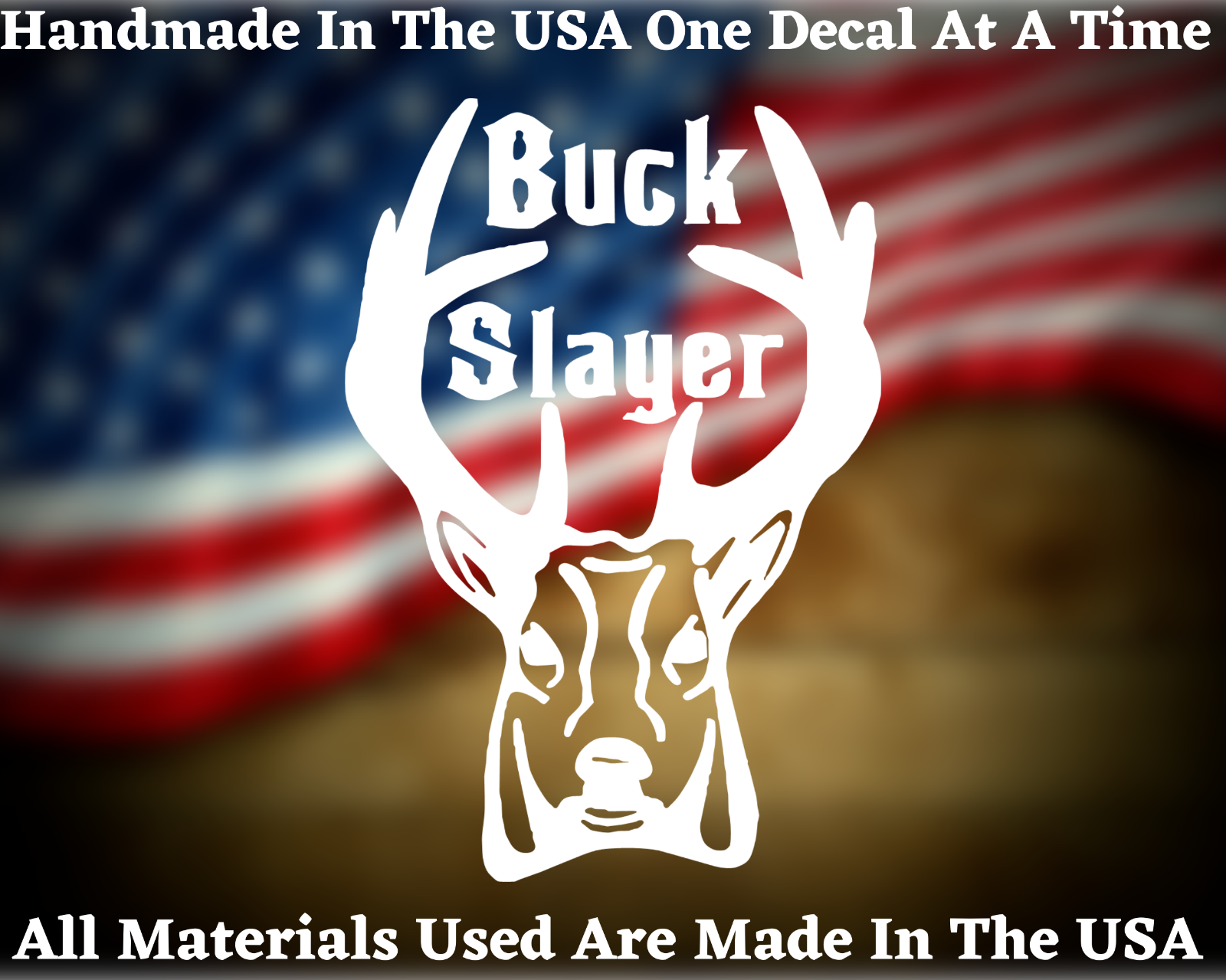 Buck Slayer Deer Hunting Car Window Vinyl Decal Bumper Sticker US ...