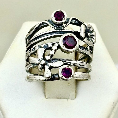 Or Paz Sterling And Amethyst Ring - Size 6.5 | eBay