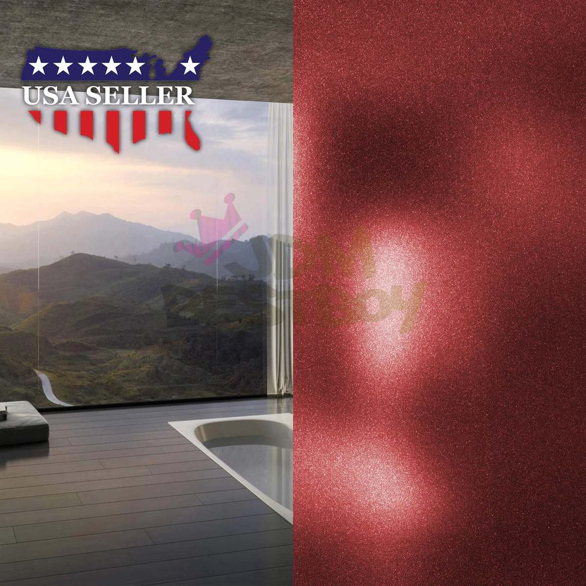 Red Frosted Glass Texture