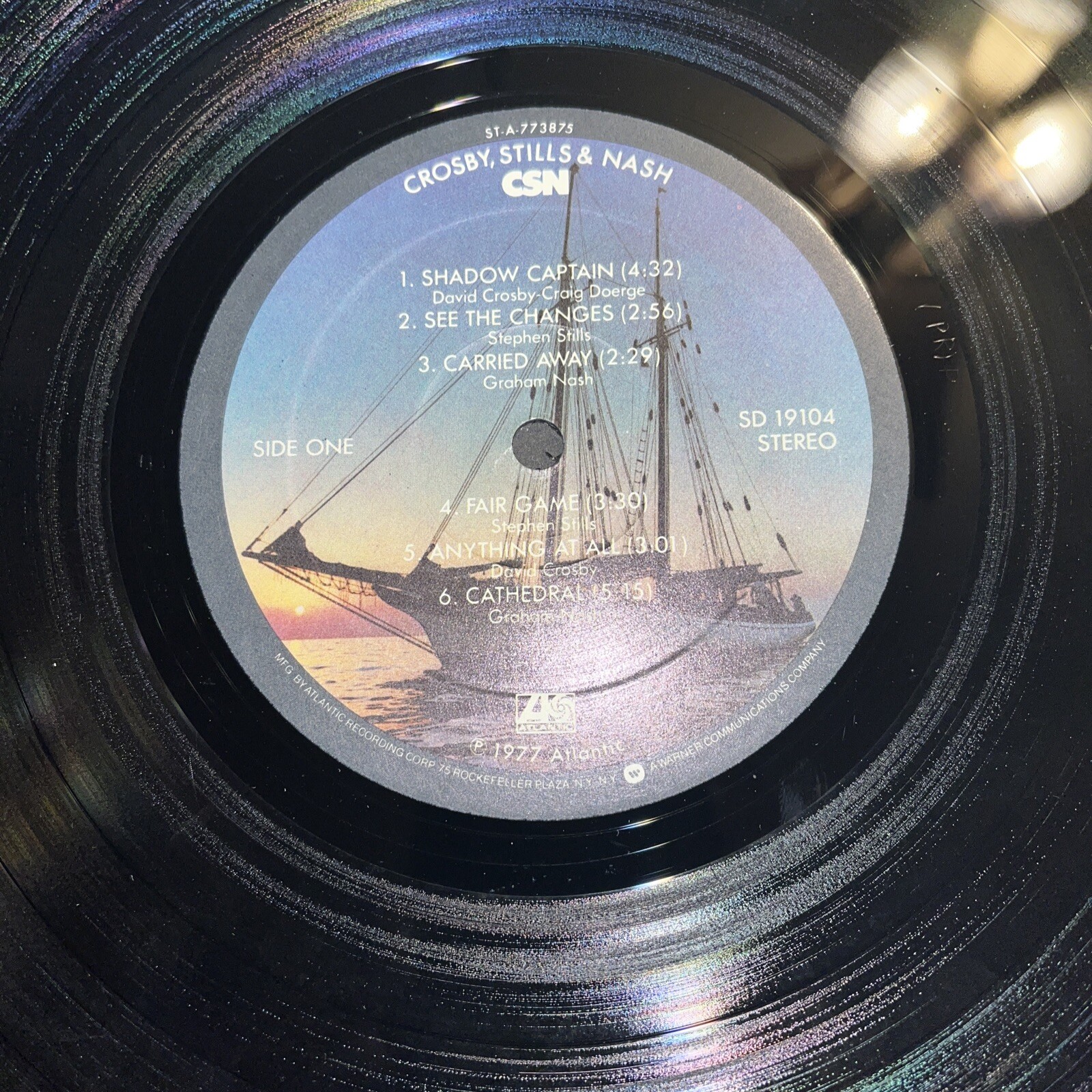 Crosby, Stills & Nash - CSN Vinyl LP 1977 (SD 19104) ATLANTIC | eBay