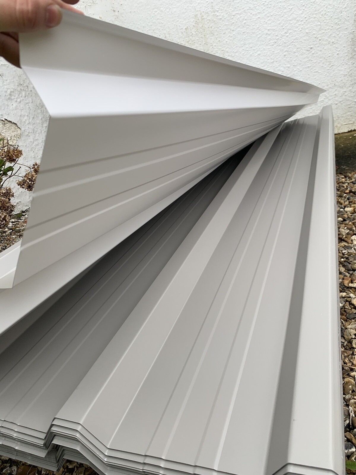 light grey box profile roofing sheets 12ft 800cover Cladding | eBay UK