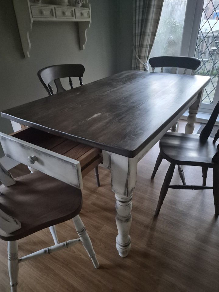 Farmhouse Dining Table | eBay UK